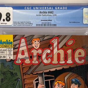 ARCHIE 442 : Stan Goldberg Cover Graded Comic Book. 9.8 CGC Collectible ...