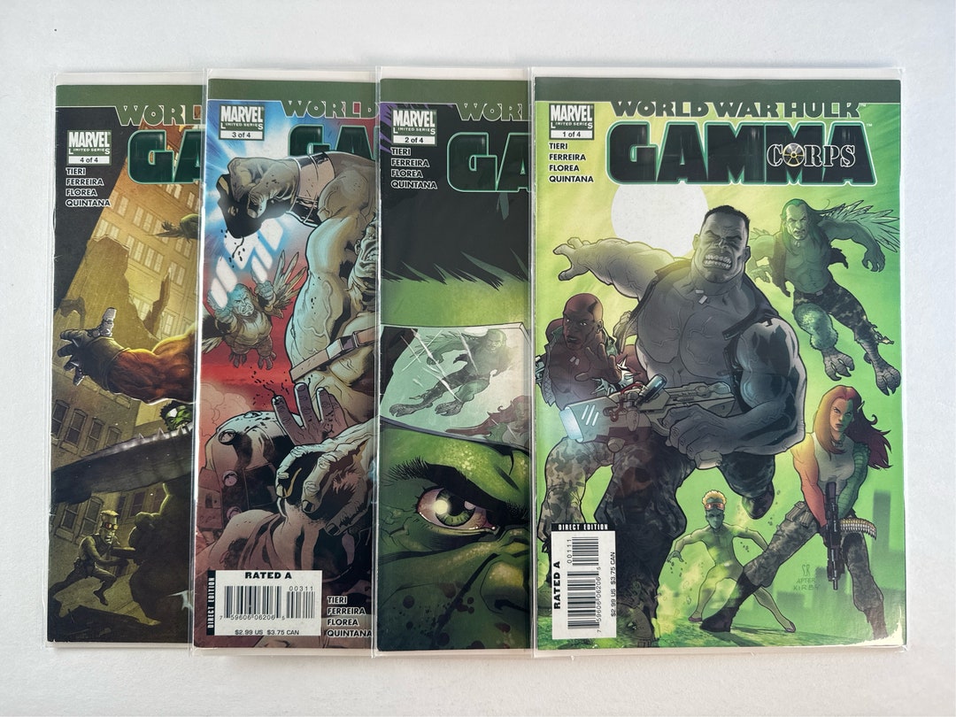 HULK Comic Book Set. 4 Issue. World War Hulk: Gamma Corps. 1-4 Mini ...
