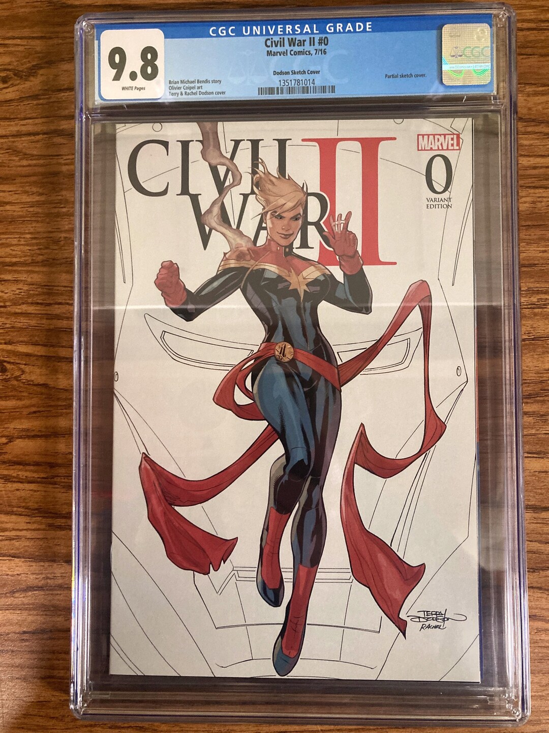 CIVIL WAR II 0 Zero: Comic Book High-grade 9.8 Cgc. T.&R. - Etsy