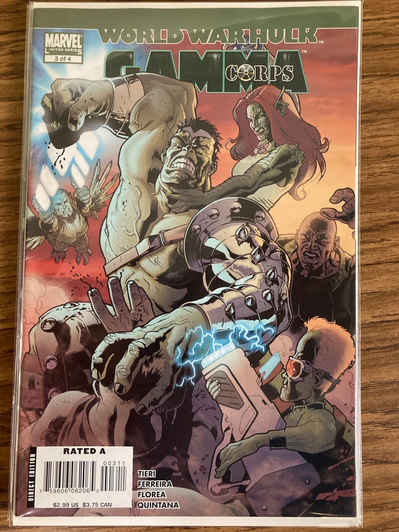 HULK Comic Book Set. 4 Issue. World War Hulk: Gamma Corps. 1-4 Mini ...