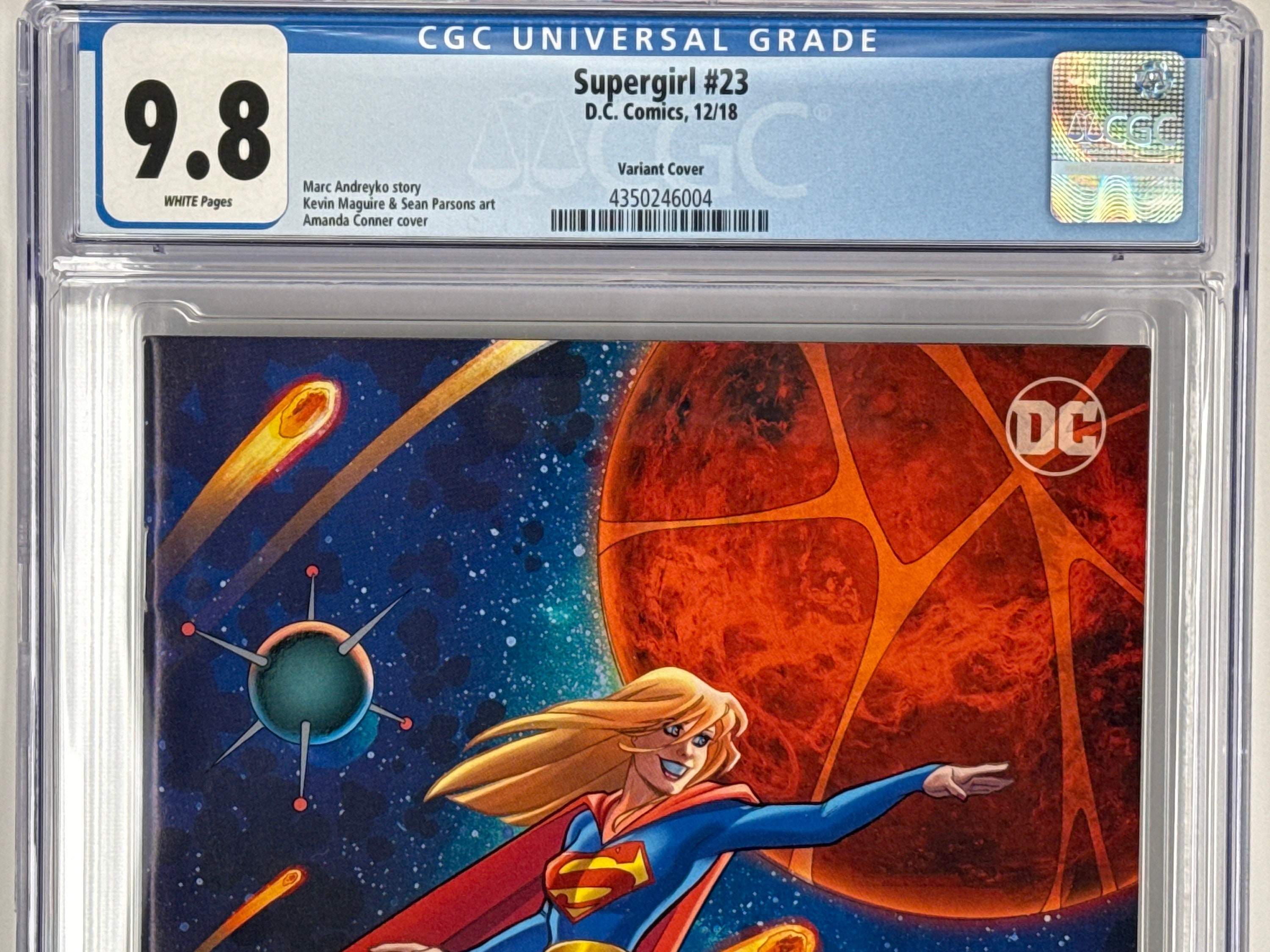 SUPERGIRL 23 : Amanda Connor Variant Cover. High-grade 9.8 CGC Graded ...
