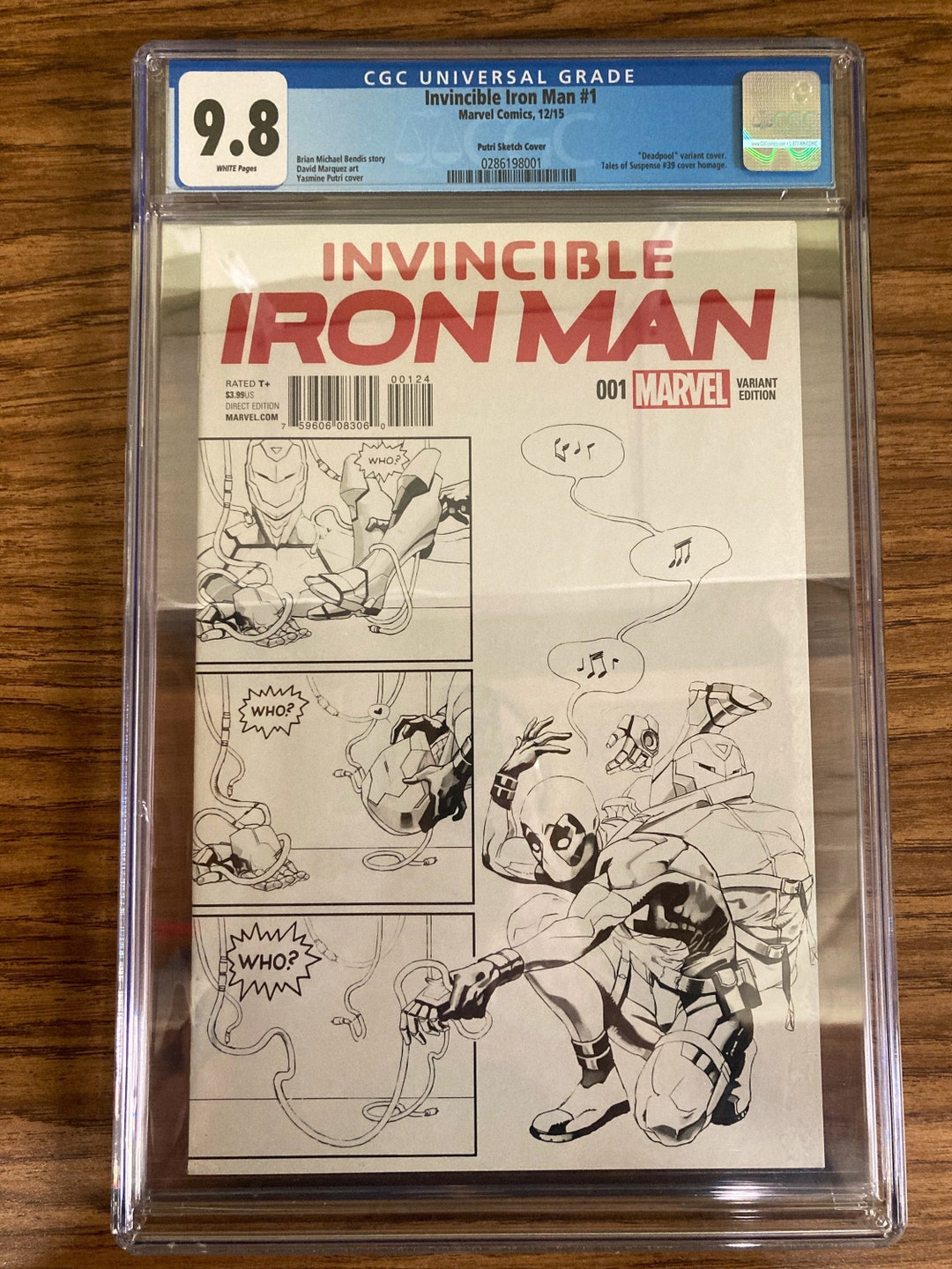 Invincible Iron Man 1 Putri deadpool Sketch Variant RARE - Etsy