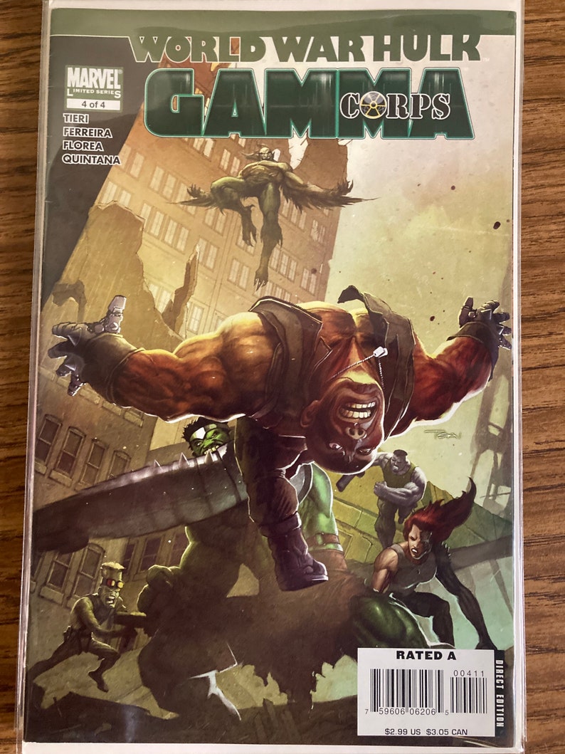 HULK Comic Book Set. 4 Issue. World War Hulk: Gamma Corps. 1-4 Mini ...
