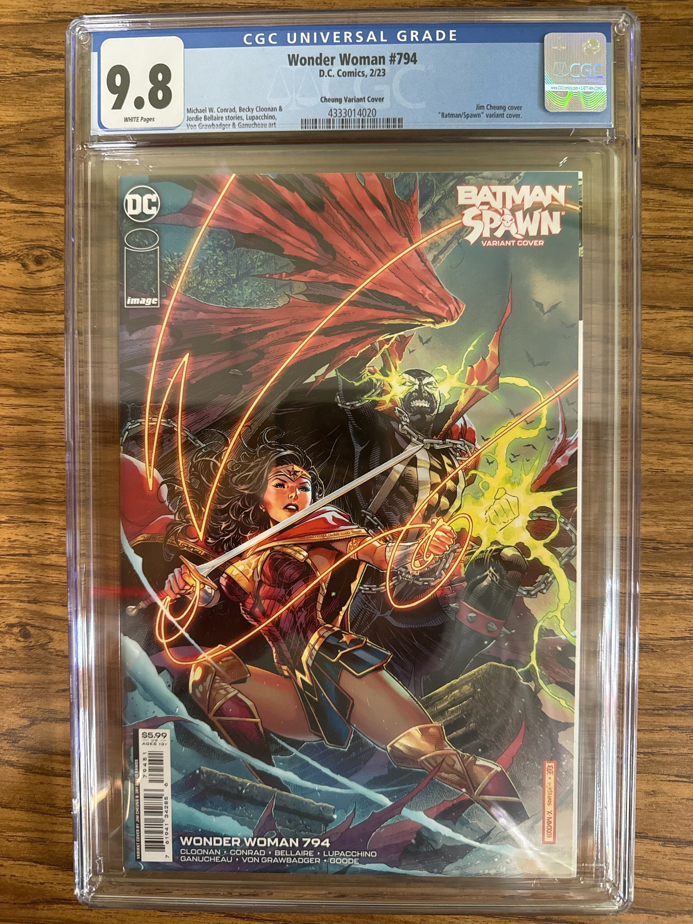 WONDER WOMAN 794 batman/spawn Variant Cover. Jim Cheung - Etsy