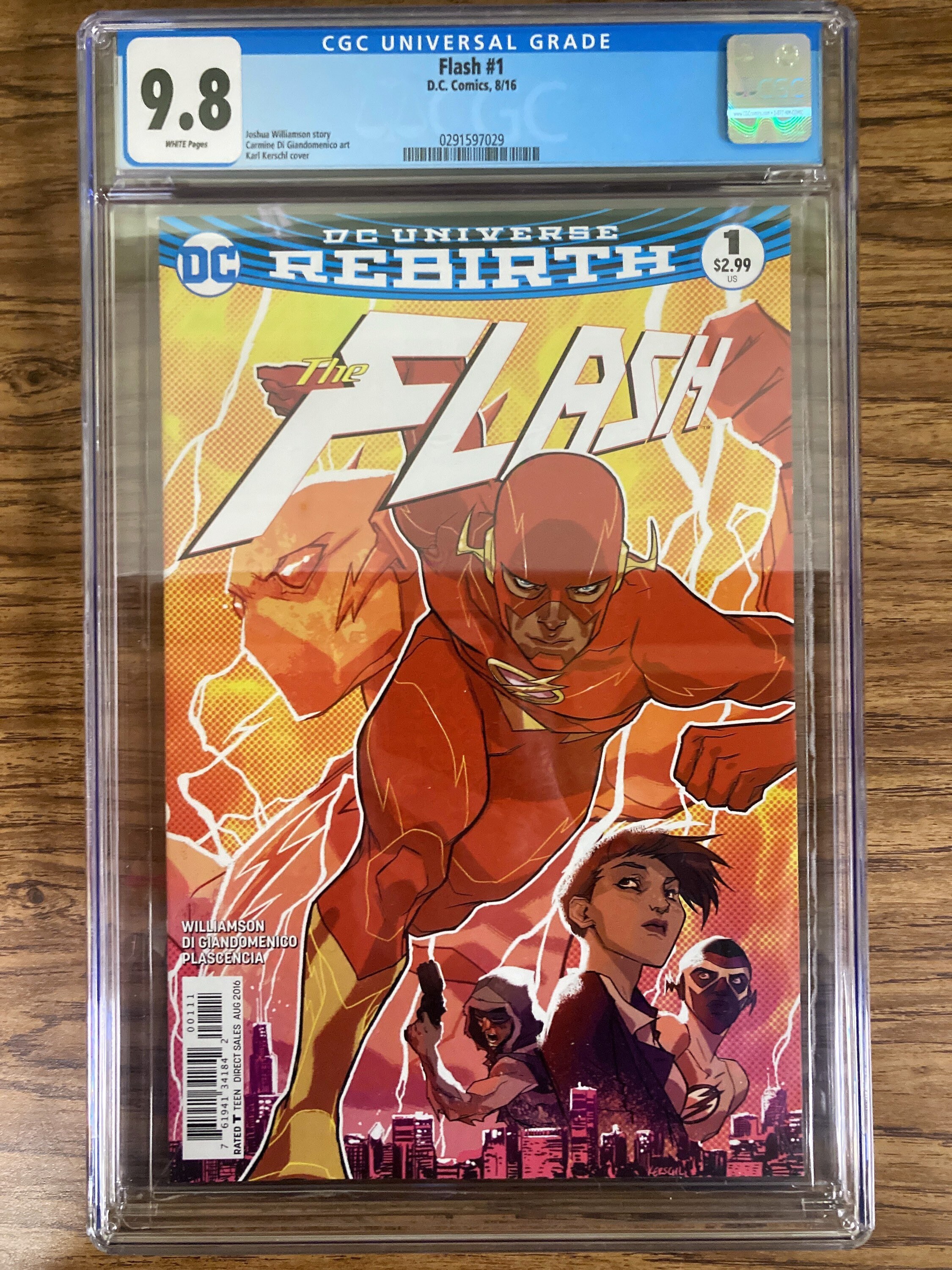 DC UNIVERSE REBIRTH the Flash Comic Issue 1 cover A. High-grade 9.8 Cgc ...