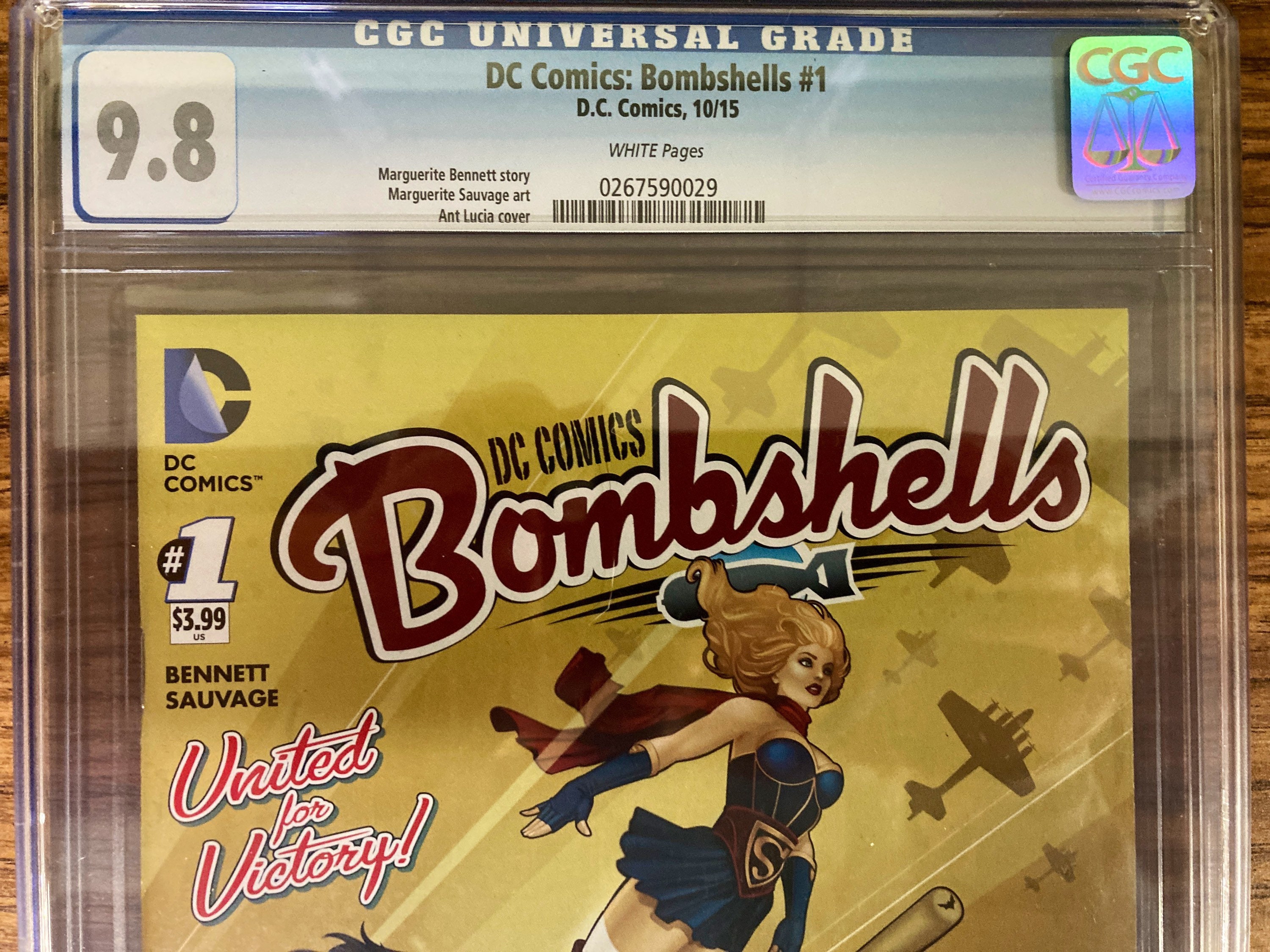 DC COMICS BOMBSHELLS Issue 1 : High-grade 9.8 Cgc. Ant Lucia Cover ...