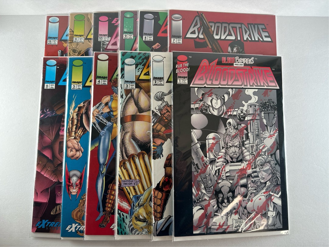 BLOODSTRIKE : Issues 1-12 by IMAGE Comics. Clean Copies. Liefeld - Etsy