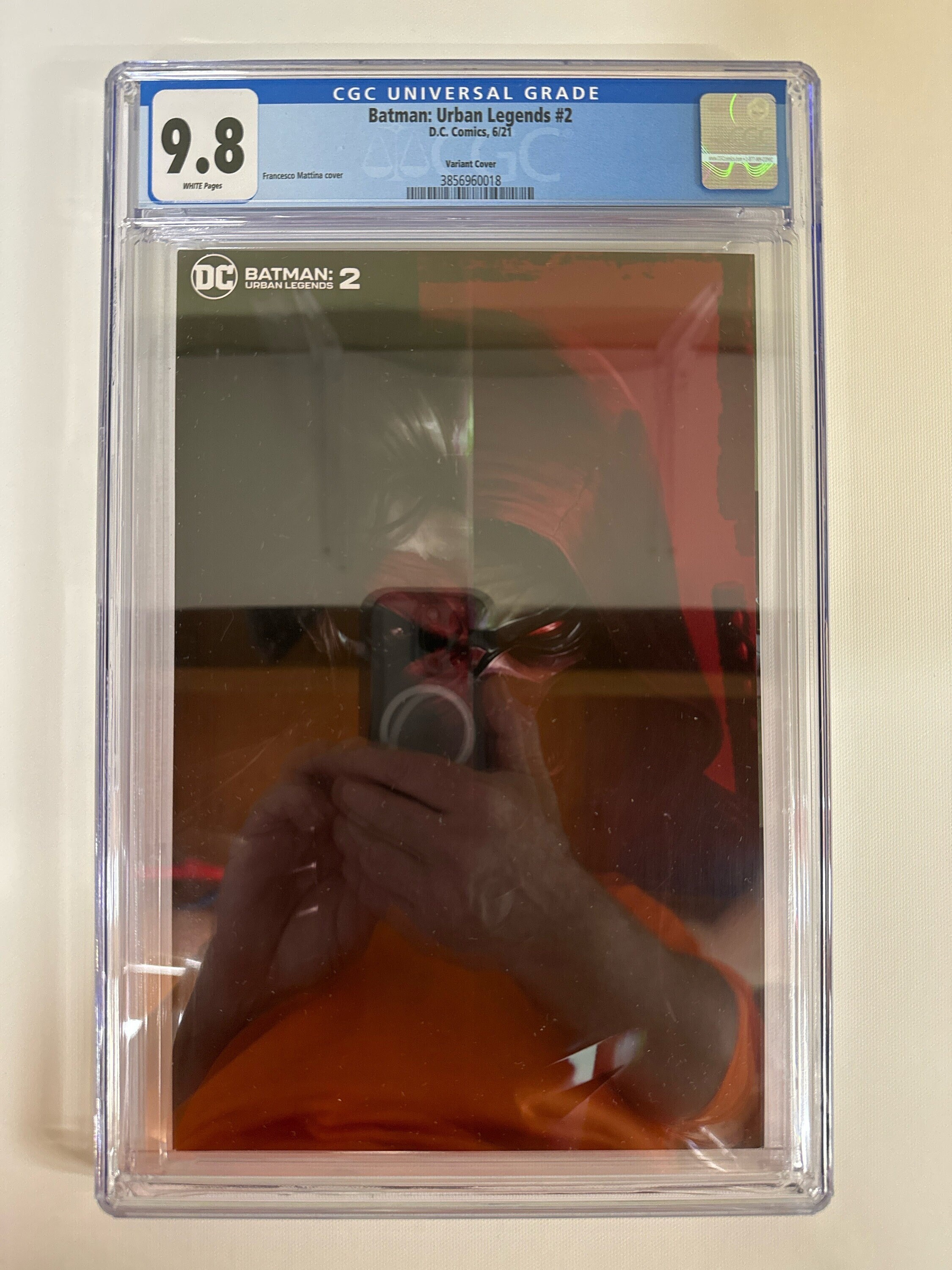 BATMAN : Urban Legends 2 Mattina Variant Cover. High-grade 9.8 CGC Slab ...