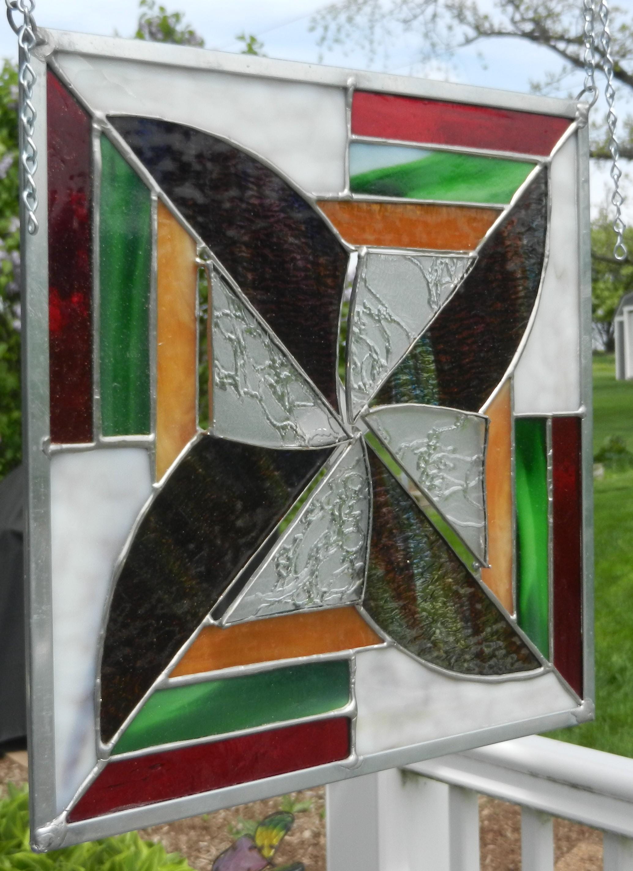 3 Dimensional Pinwheel in Stained Glass - Etsy