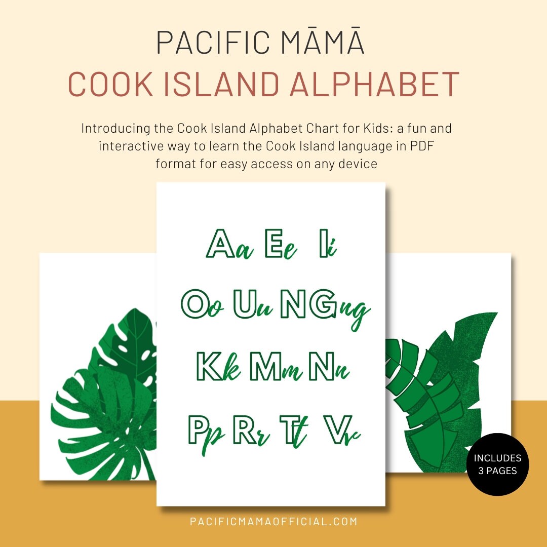 Cook Island Alphabet Poster Digital Print: Bring the Beauty of ...