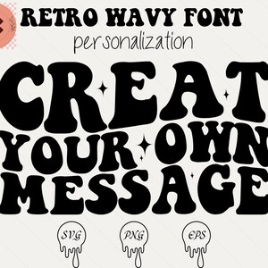 Custom Wavy Text Svg Custom Wavy Letters Svg Custom Wavy - Etsy UK