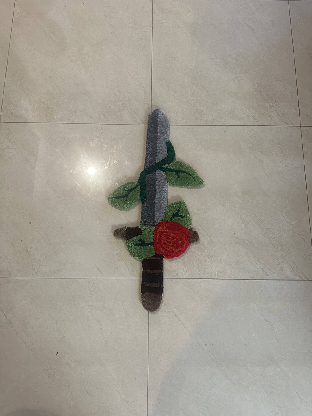 Rose Sword Rug - Etsy