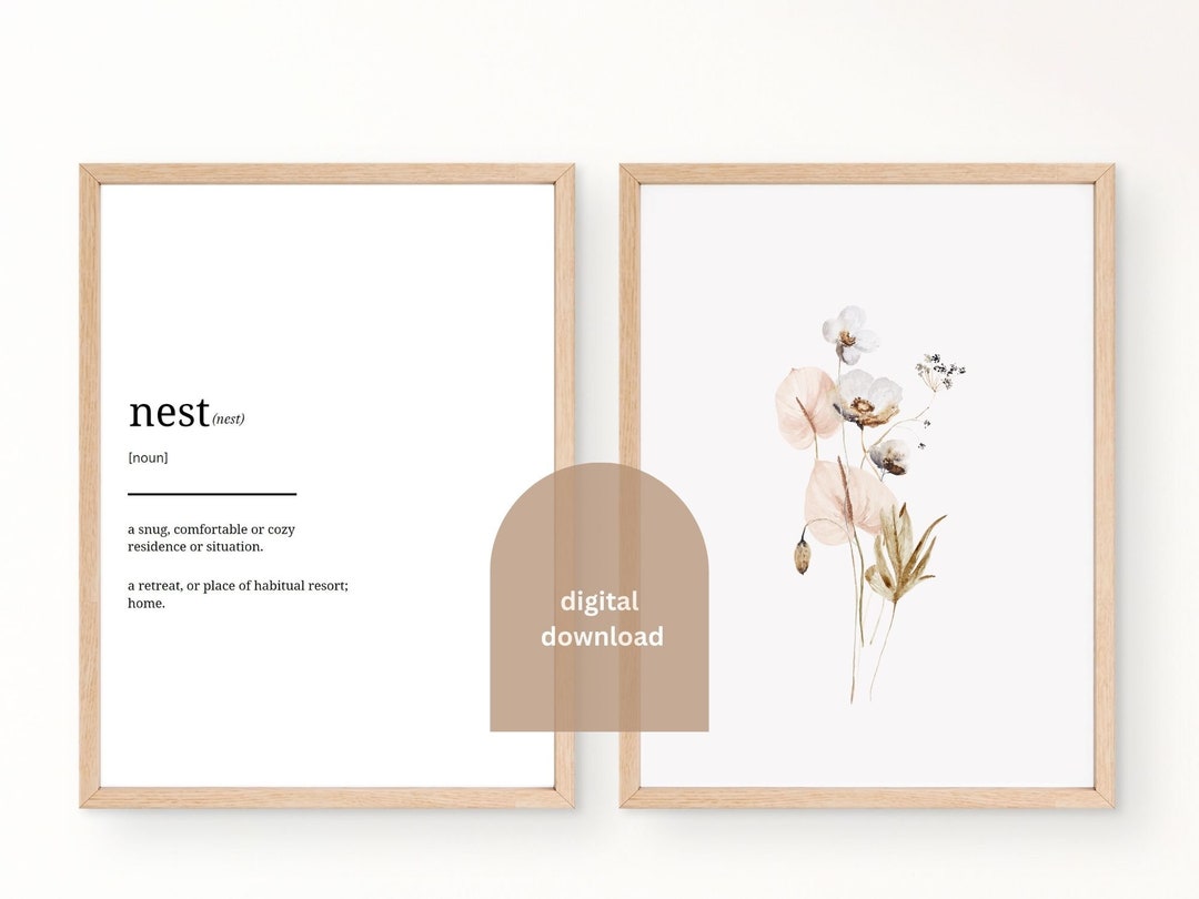 Nest Print, Nest Definition, Printable Wall Art, Nest Printable, Home ...