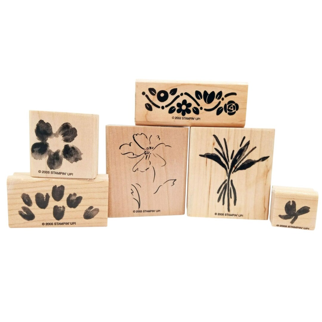 Flowers Stamps Set Plants Leaves Stampin up Stamps Scrapbook Crafting ...