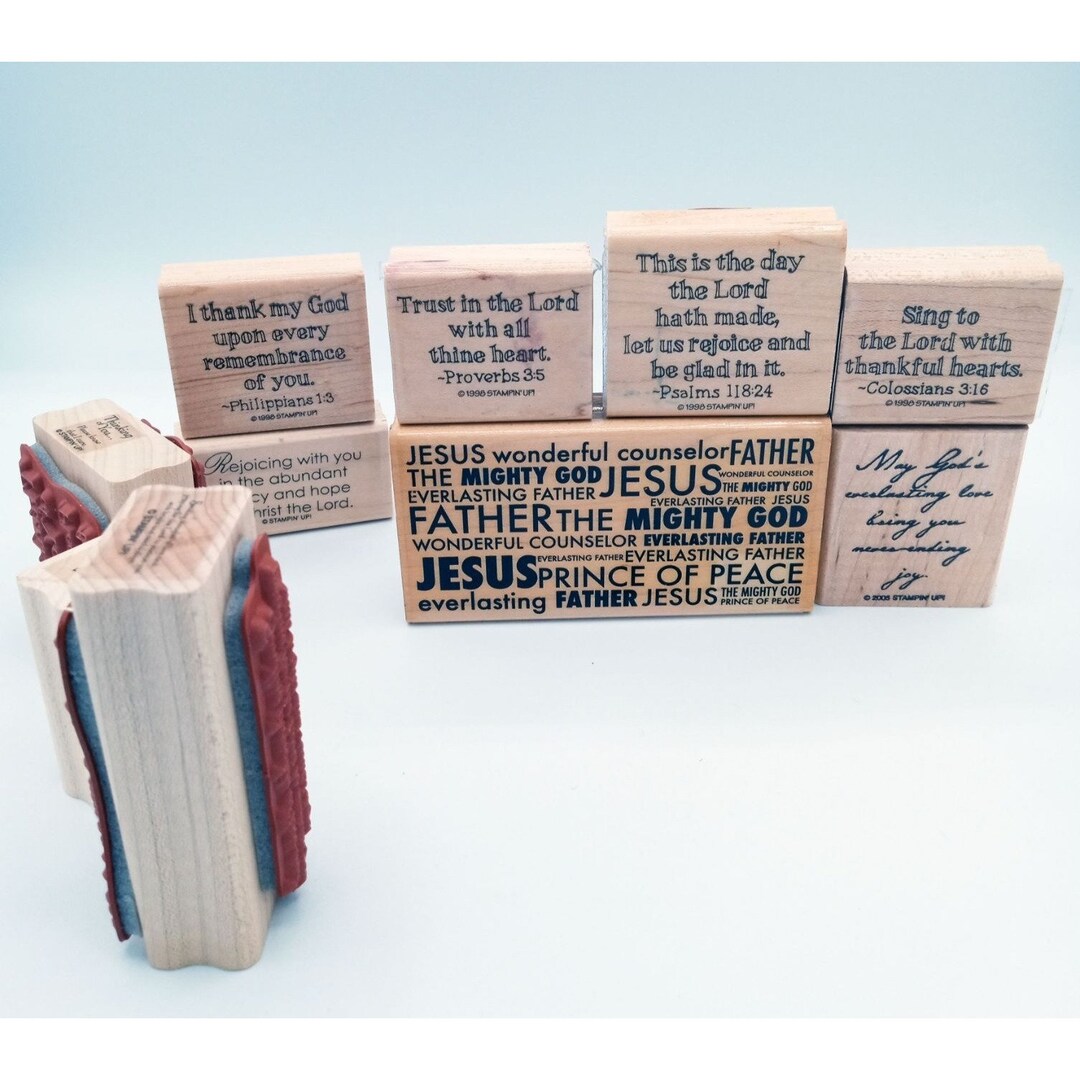Lot of 10 Faith Based Biblical Stamps & Sizes Stampin up Jesus ...