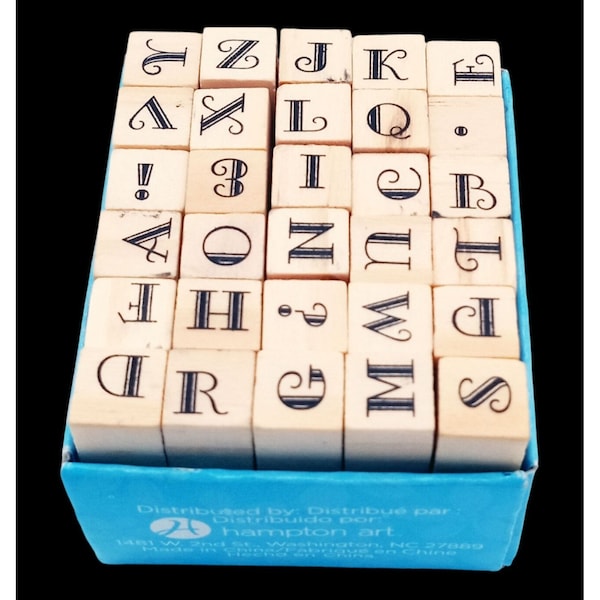 Alphabet Stamps - Etsy