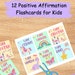Positive Affirmation Flashcards for Kids, Sweets Flashcards for Kids ...