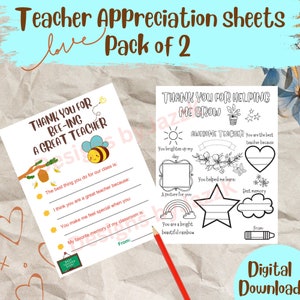 Teacher Appreciation Activity Pack | Instant Download | Printable for ...