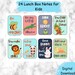Inspirational Lunch Box Notes for Kids Inspirational Card Set - Etsy