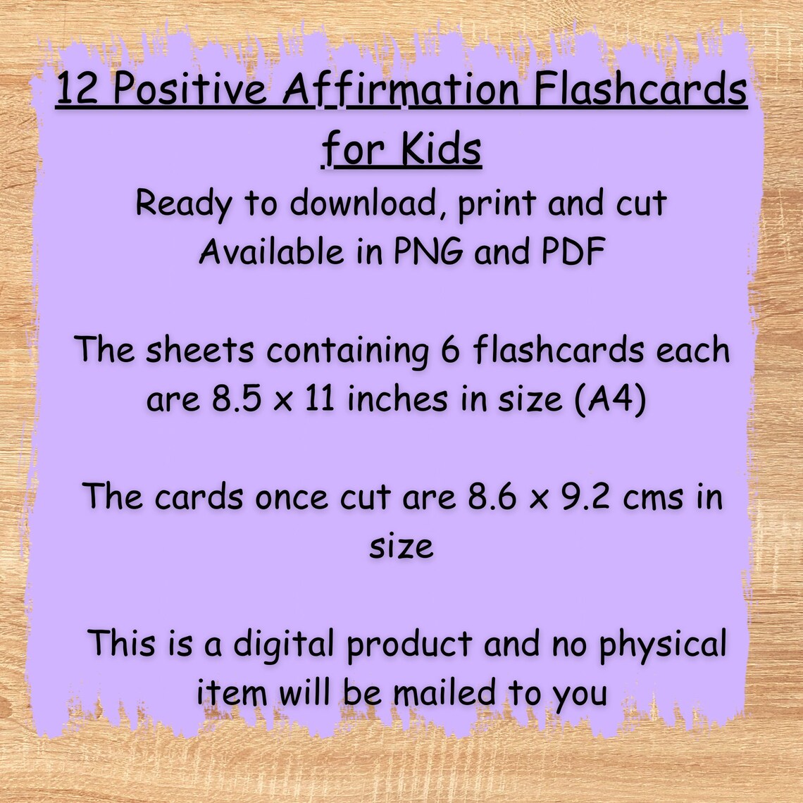 Positive Affirmation Flashcards for Kids, Cute Flashcards for Kids ...