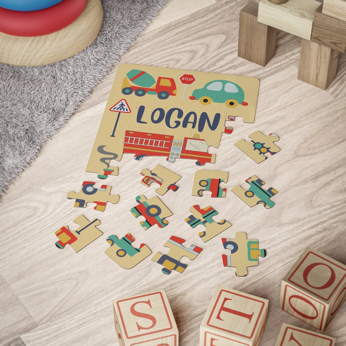 Personalized Kid's Name Puzzle, Toddler Gift, 30-piece - Etsy