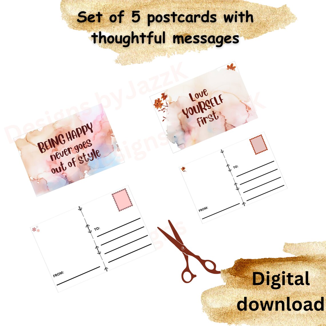 Postcards With Thoughtful Messages, Printable Postcards With ...