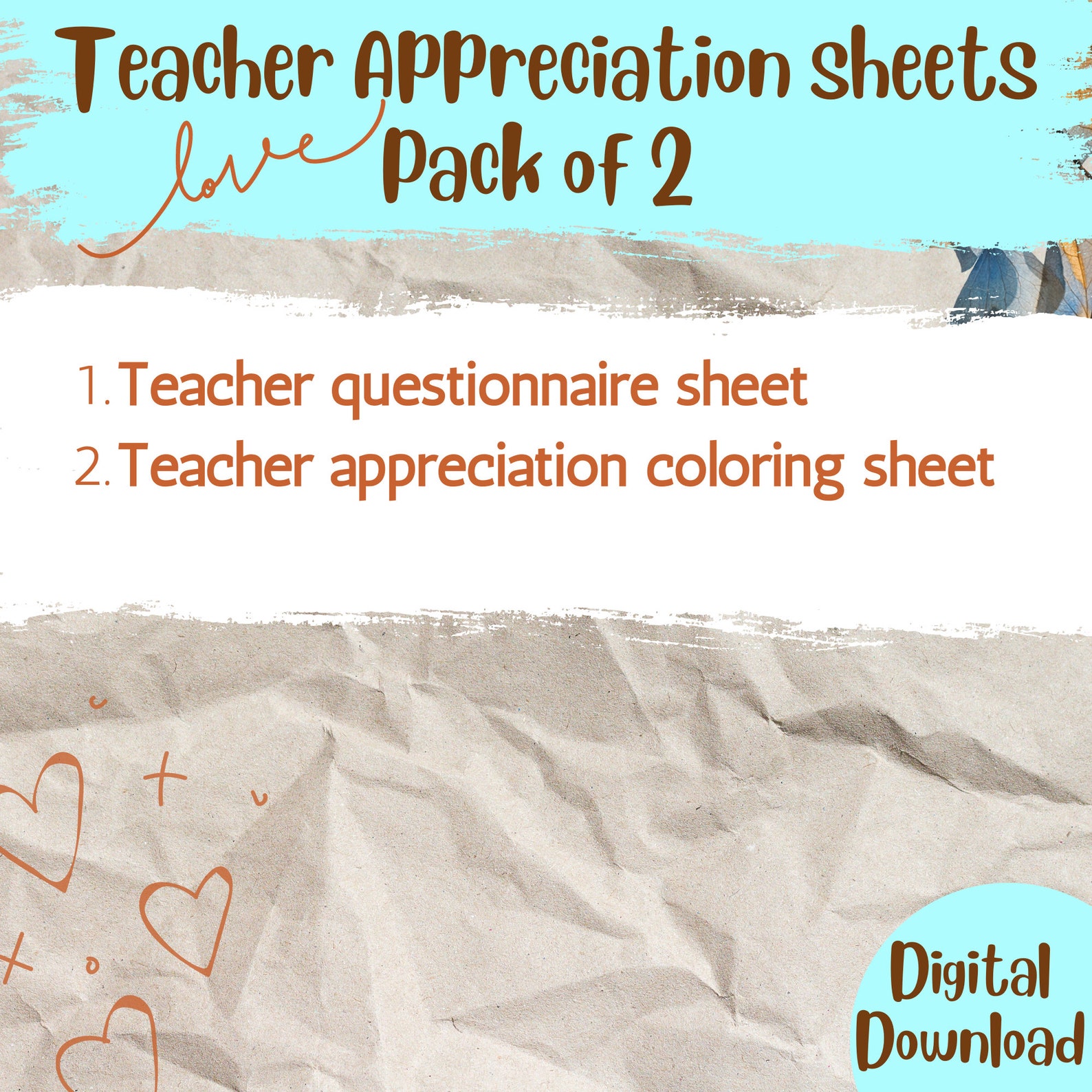 Teacher Appreciation Activity Pack | Instant Download | Printable for ...