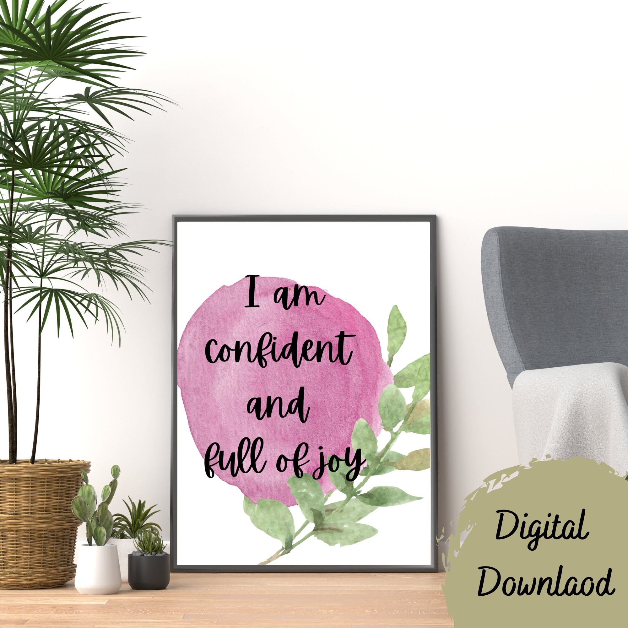 Positive Affirmation Printables, Positive Affirmation Prinatbles for ...