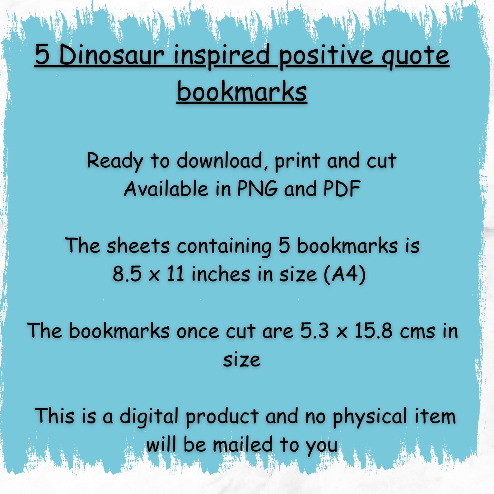 Positive Quote Dinosaur Bookmarks for Kids, Printable Dinosaur ...