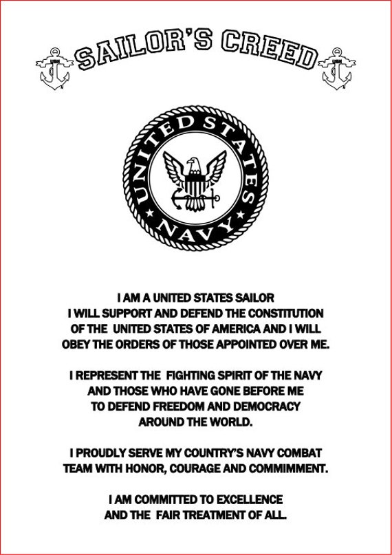 Sailors Creed Words