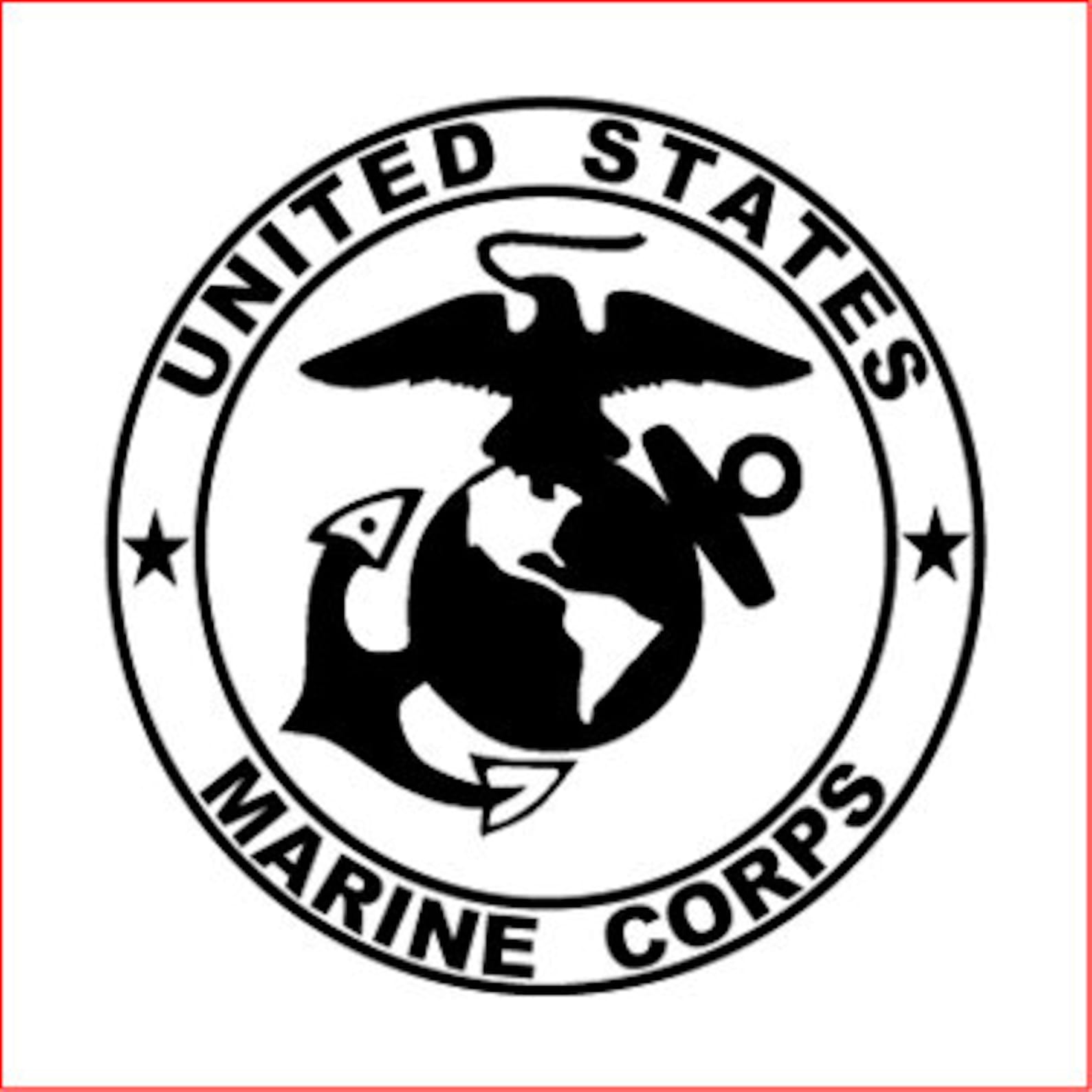 USMC Logo 4 Coaster SVG, PNG - Etsy