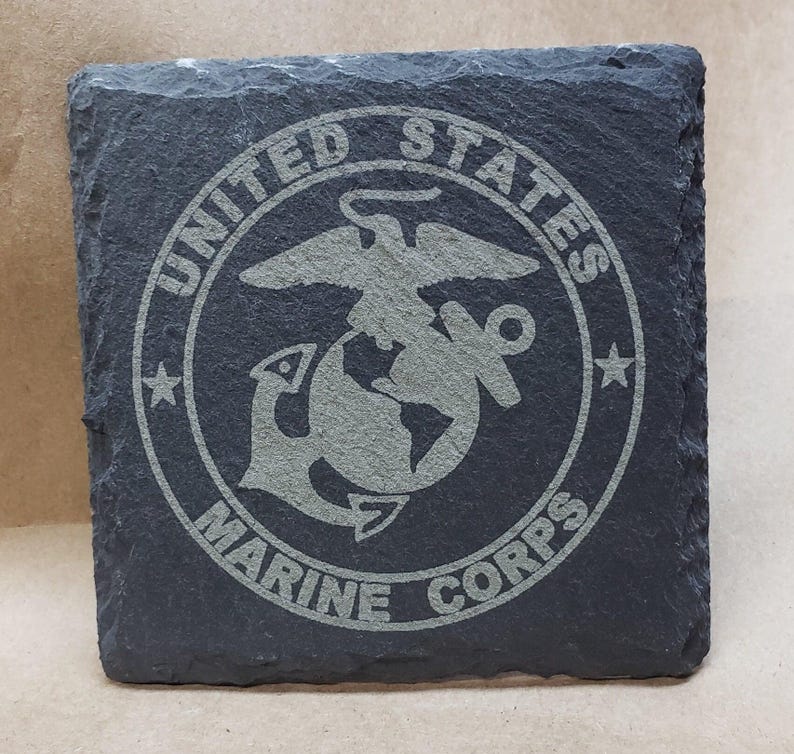 Usmc Logo 4" Coaster Svg, Png - Etsy