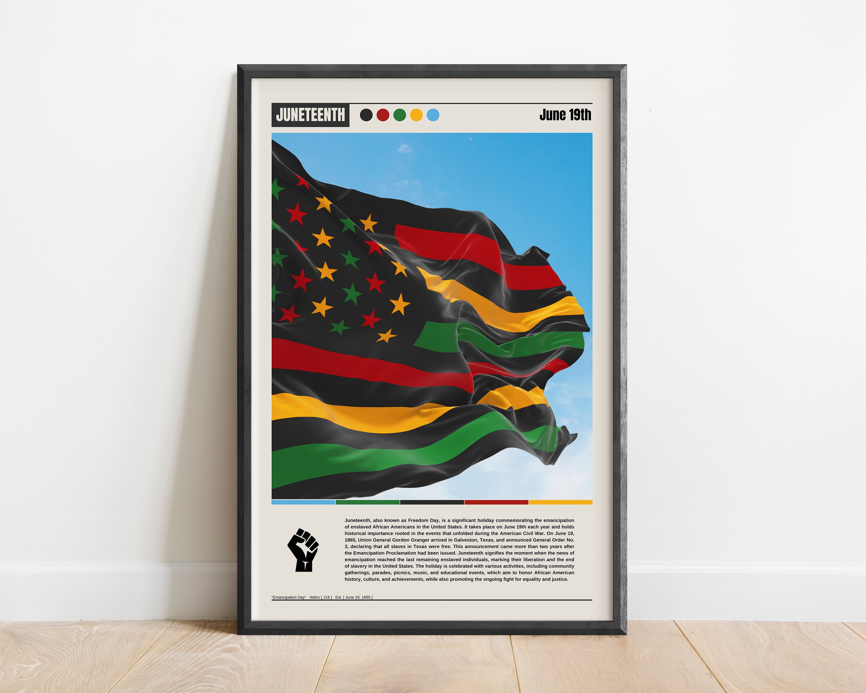 Juneteenth Poster | Juneteenth Print | Juneteenth Wall Art | Juneteenth ...