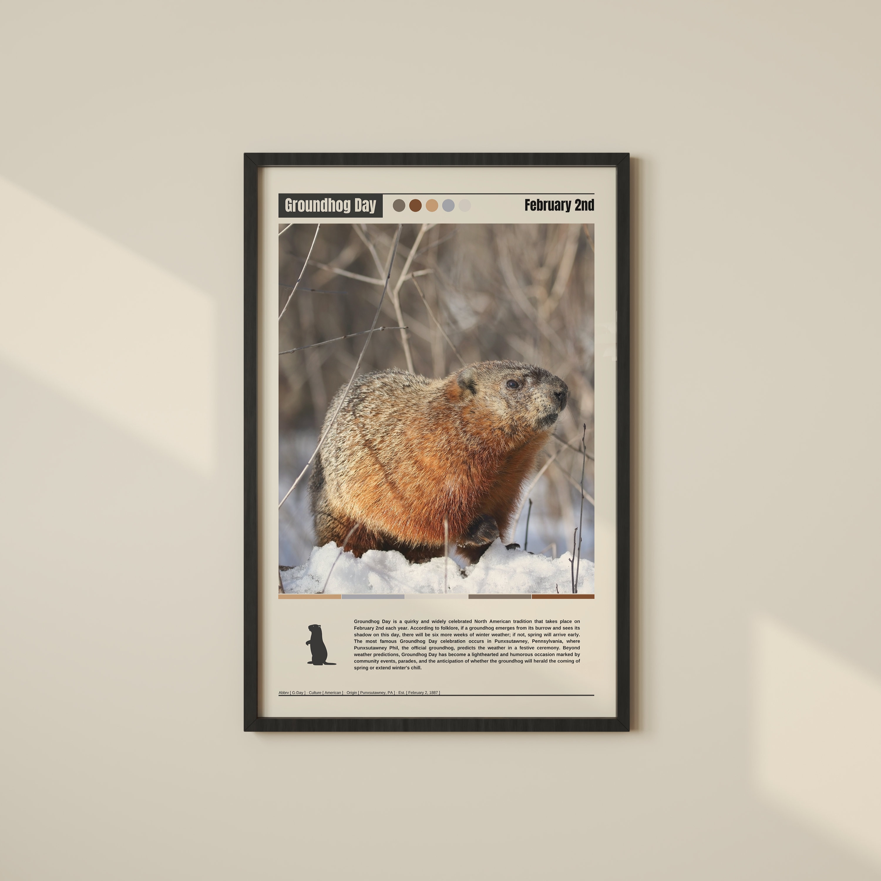 Groundhog Day Poster | Groundhog Day Print | Groundhog Day Wall Art ...