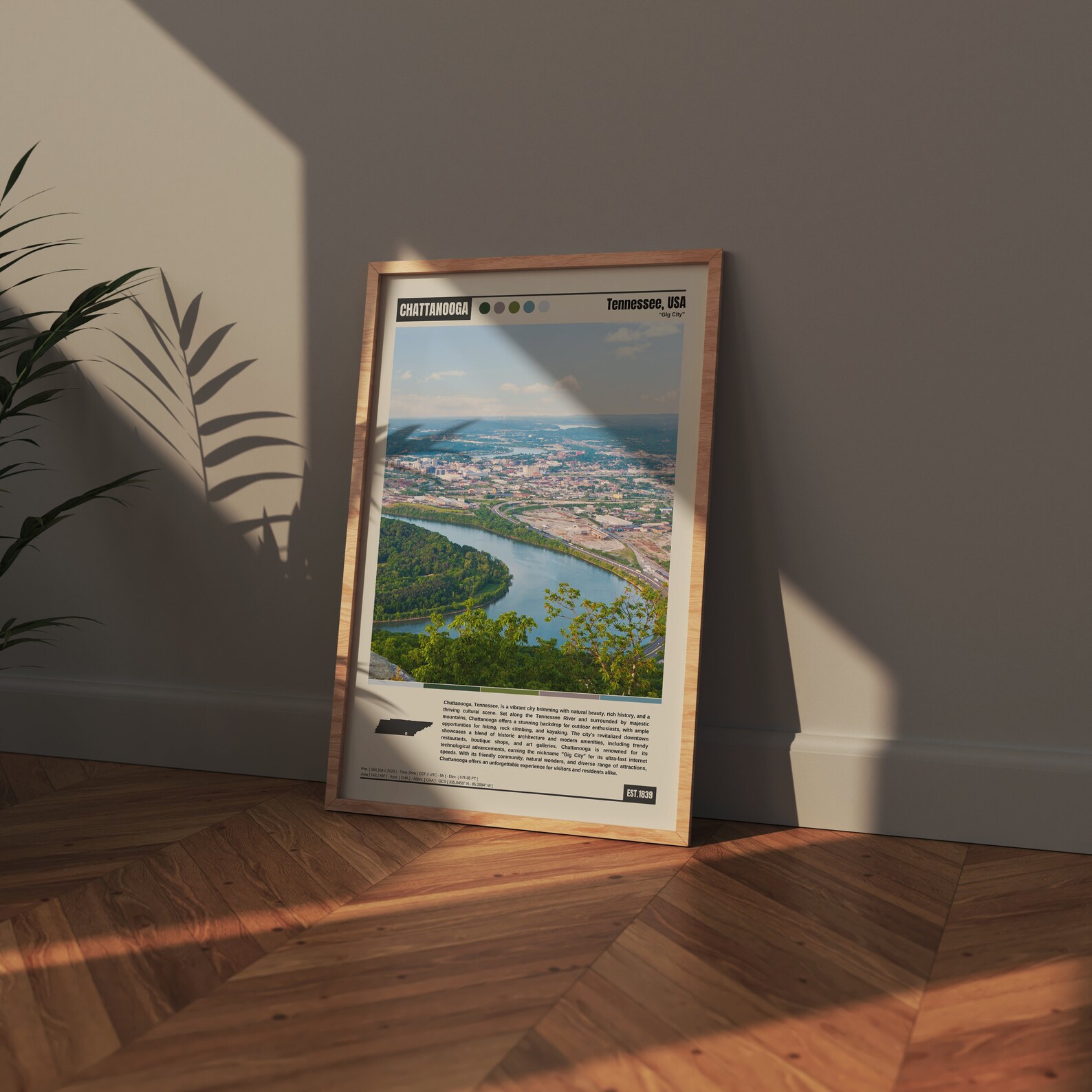 Chattanooga Poster | Chattanooga Print | Chattanooga Wall Art ...
