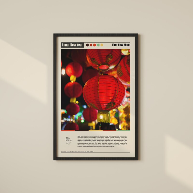 Lunar New Year Poster - Etsy