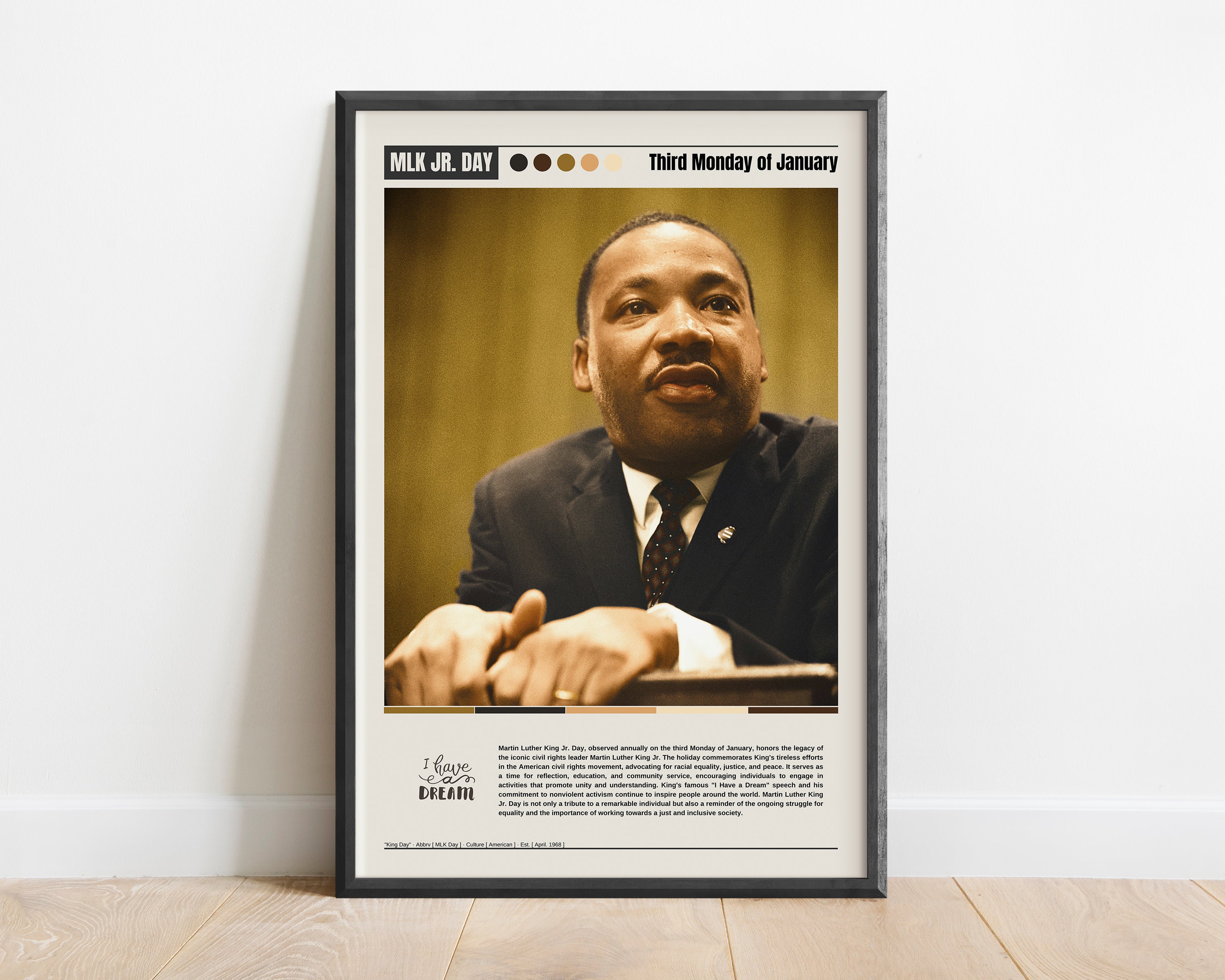 Martin Luther King Jr. Day Poster | Martin Luther King Jr. Day Print ...