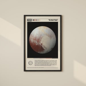 Pluto Poster, Pluto Print, Pluto Wall Art, Pluto Digital Download ...