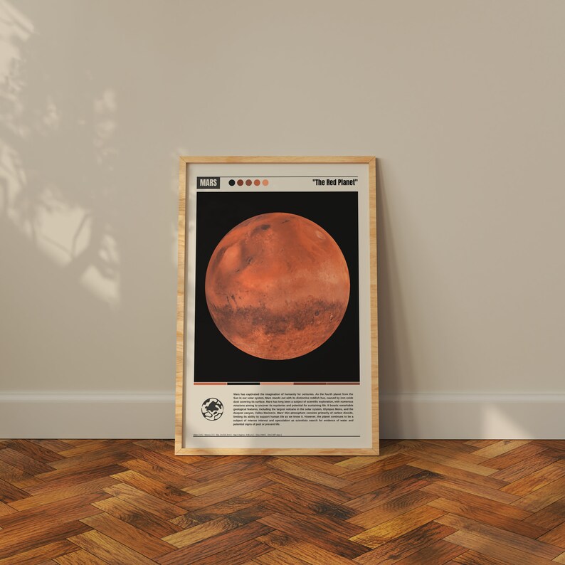 Mars Poster | Mars Print | Mars Wall Art | Mars Decor | Mars Photo ...