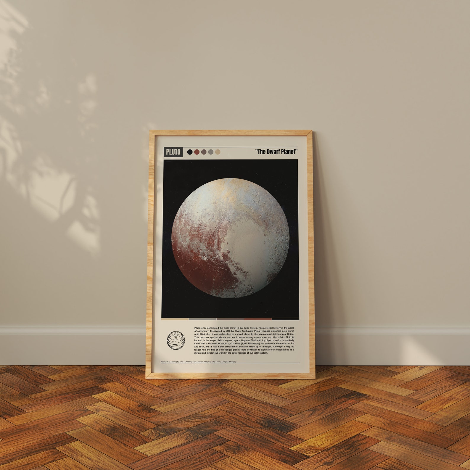 Pluto Poster, Pluto Print, Pluto Wall Art, Pluto Digital Download ...