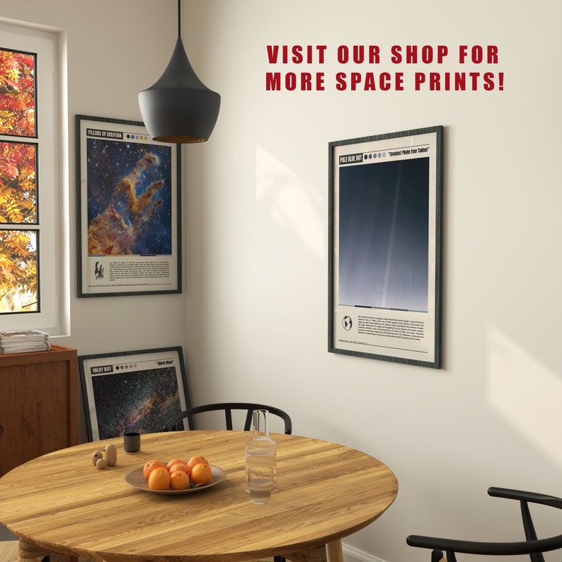 Pale Blue Dot Poster Pale Blue Dot Print Pale Blue Dot Wall Art Pale ...