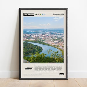 Chattanooga Poster | Chattanooga Print | Chattanooga Wall Art ...