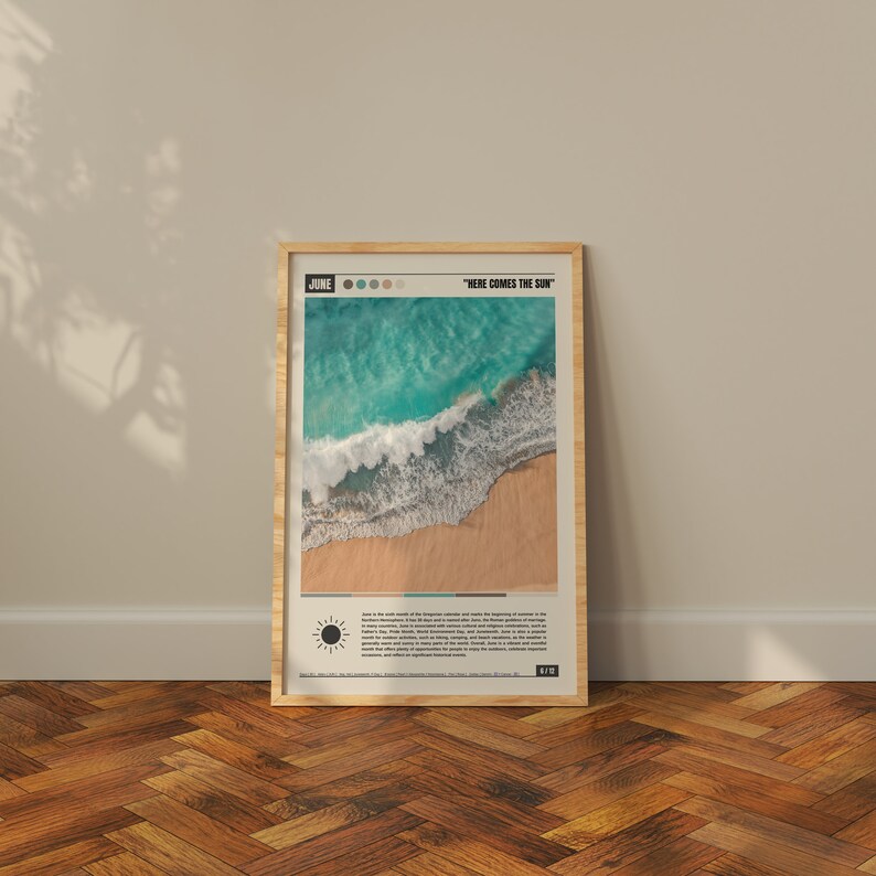 June Poster | June Print | June Wall Art | June Decor | June Photo ...
