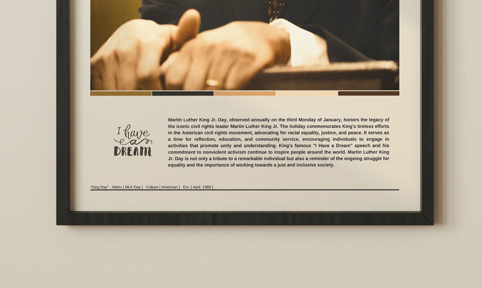 Martin Luther King Jr. Day Poster | Martin Luther King Jr. Day Print ...