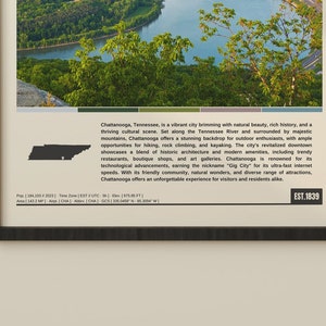 Chattanooga Poster | Chattanooga Print | Chattanooga Wall Art ...