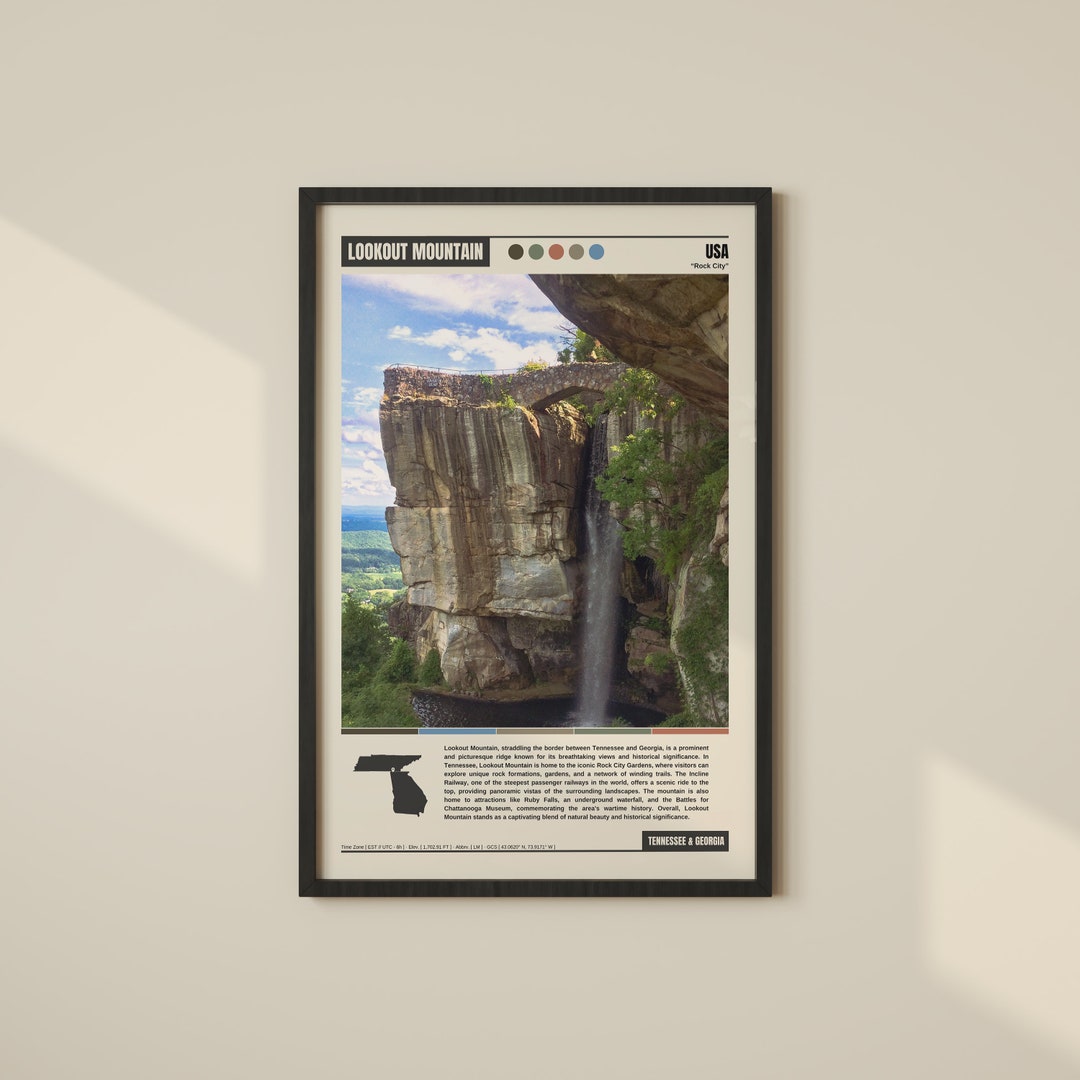 Lookout Mountain Poster | Lookout Mountain Print | Lookout Mountain ...