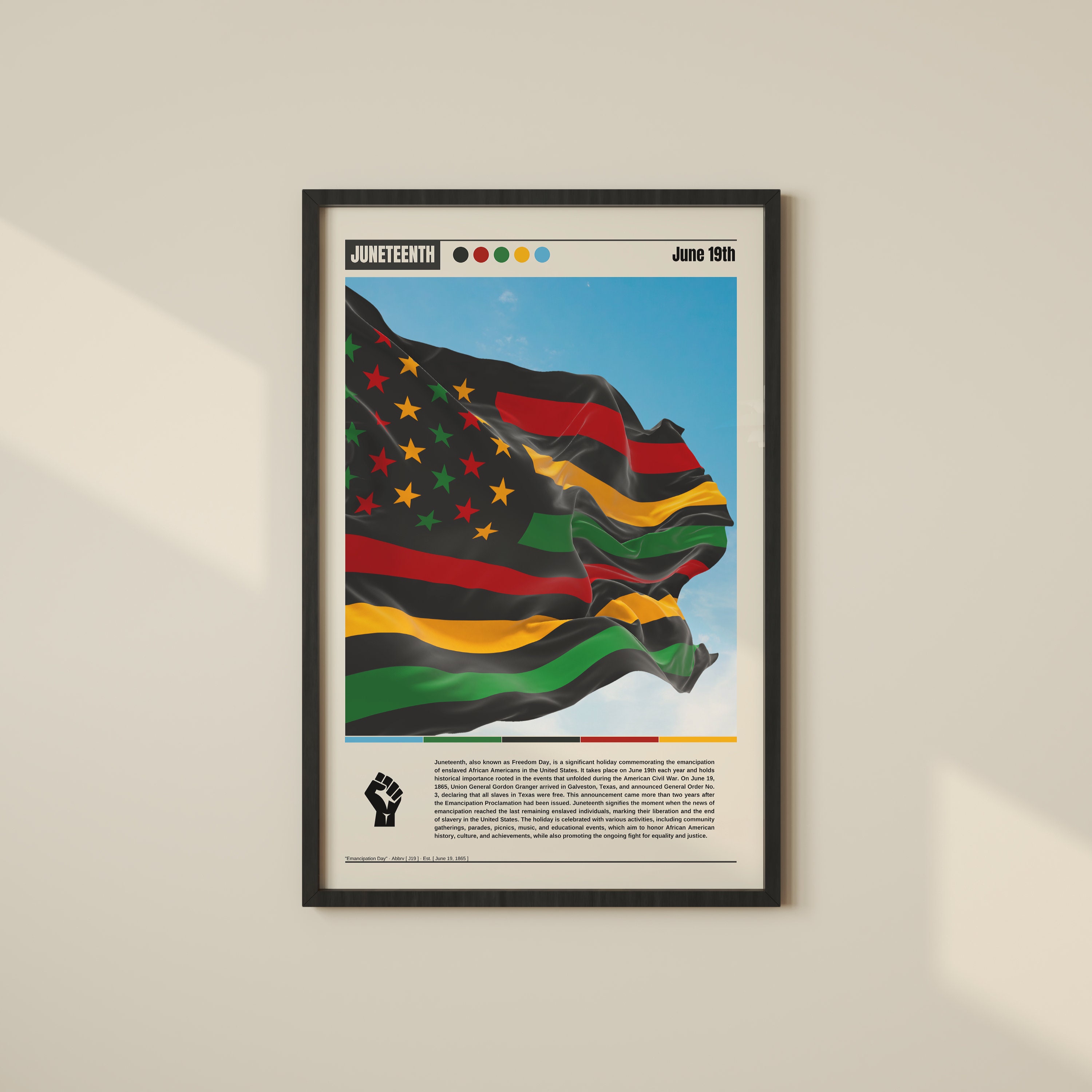 Juneteenth Poster | Juneteenth Print | Juneteenth Wall Art | Juneteenth ...