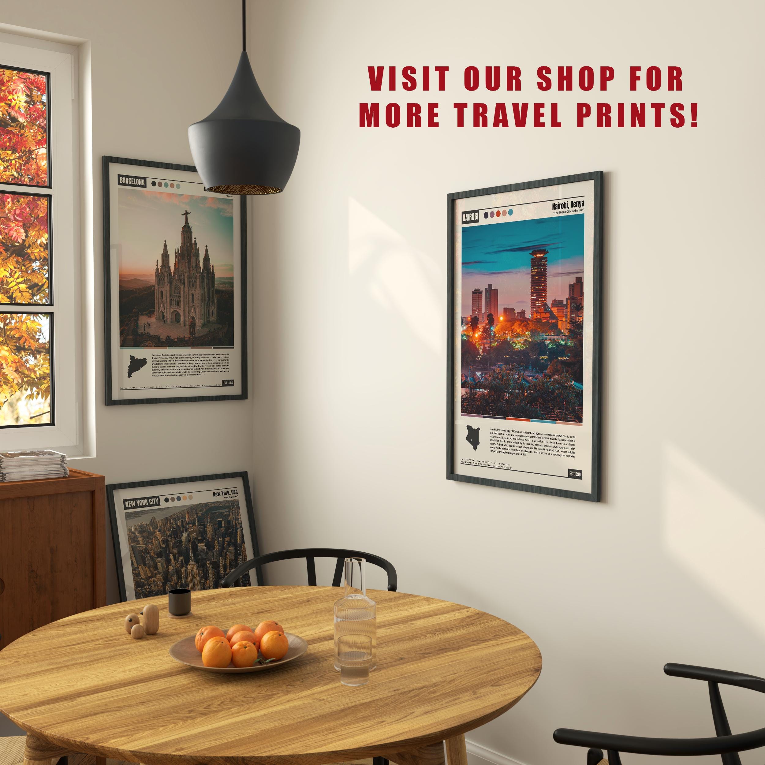 Nairobi Poster | Nairobi Print | Nairobi Wall Art | Nairobi Decor ...