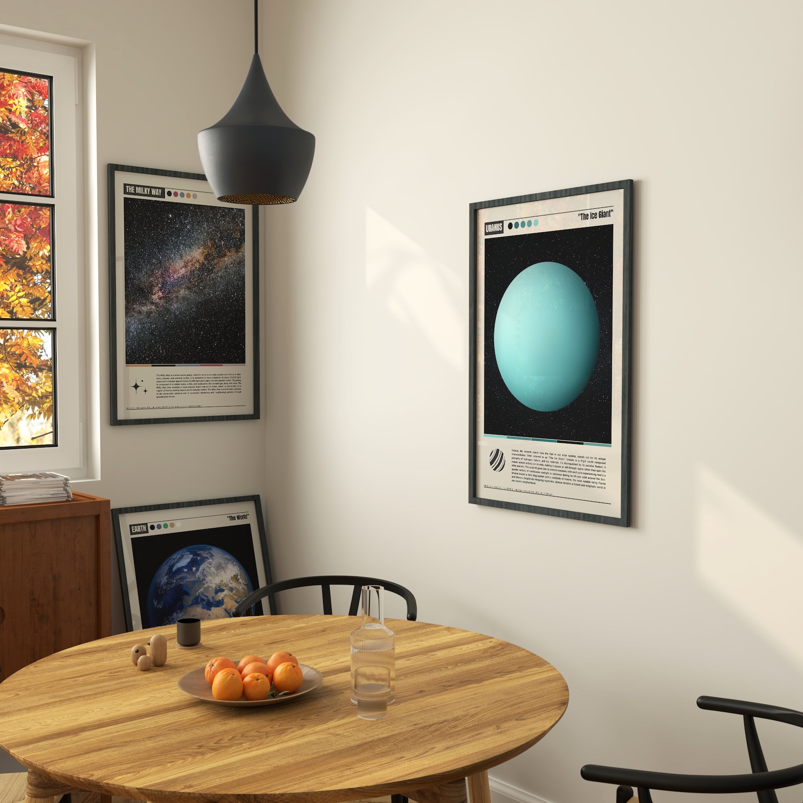 Uranus Poster, Uranus Print, Uranus Wall Art, Uranus Digital Oil ...