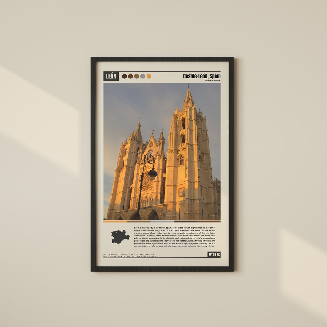 Leon Poster, Leon Wall Art, Digital Oil Paint, Leon Print, Leon Photo ...